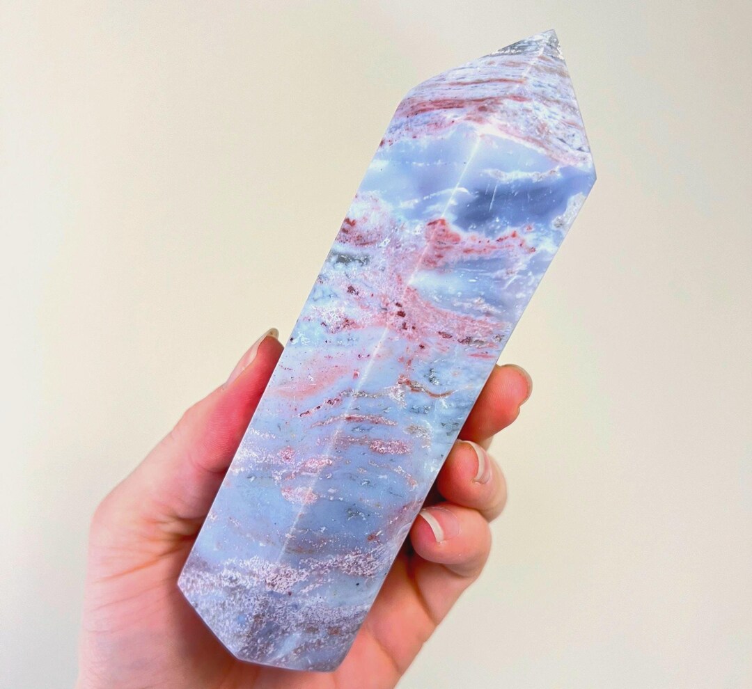 Pastel Ocean Jasper Tower, OJ Self Standing, Pastel Spirit Jasper ...