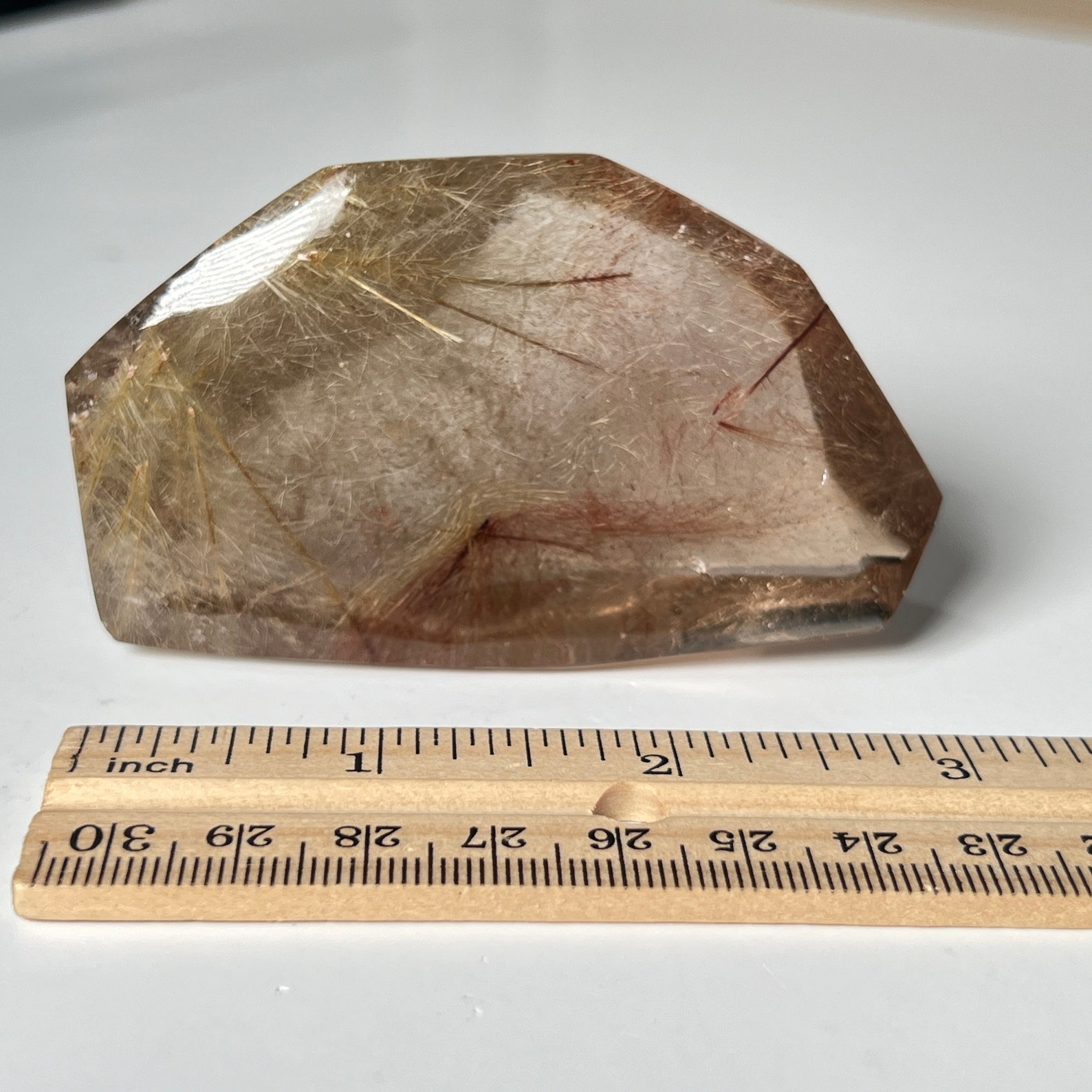 Golden Rutilated Quartz Freeform Shape Display Quartz Polished Quartz ...