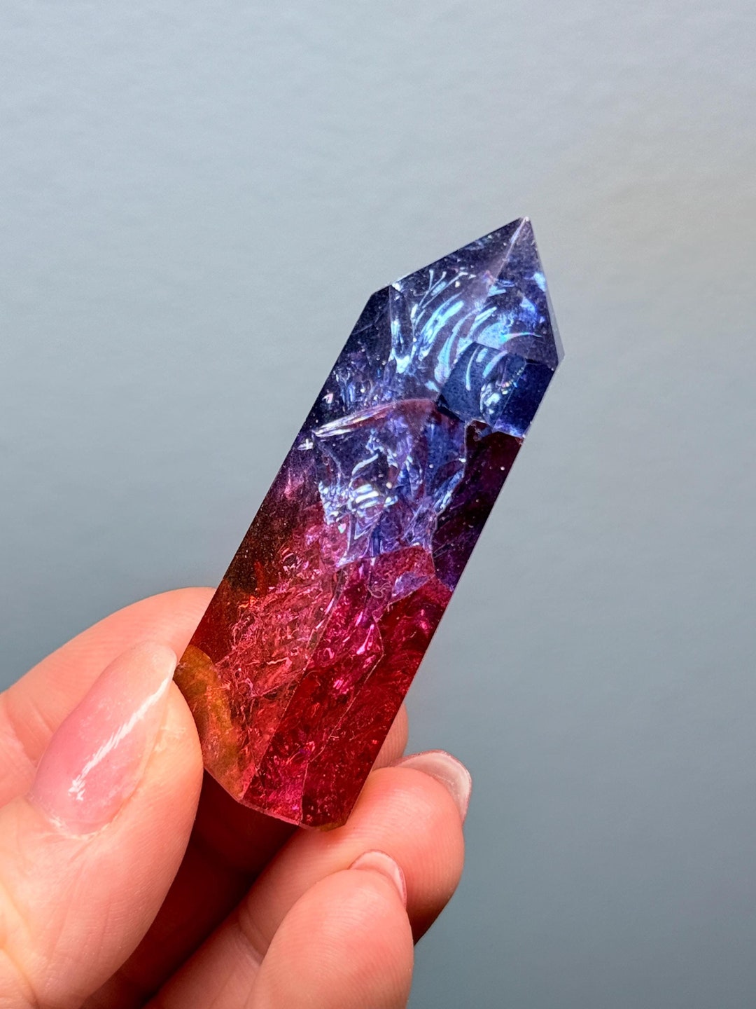 Ruby Aura and Aqua Aura Hybrid Aura Quartz Tower Grape Magenta Ruby ...