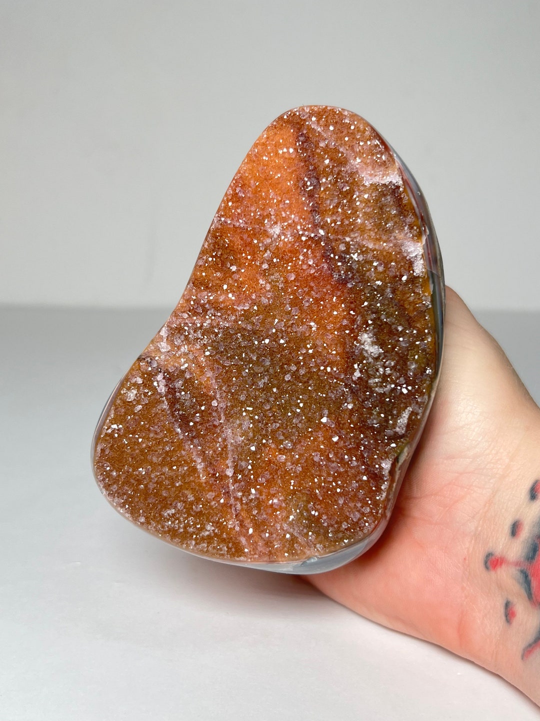 Uruguay Rainbow Amethyst Cut Base, Bi-color, Galaxy, Sugar Amethyst ...