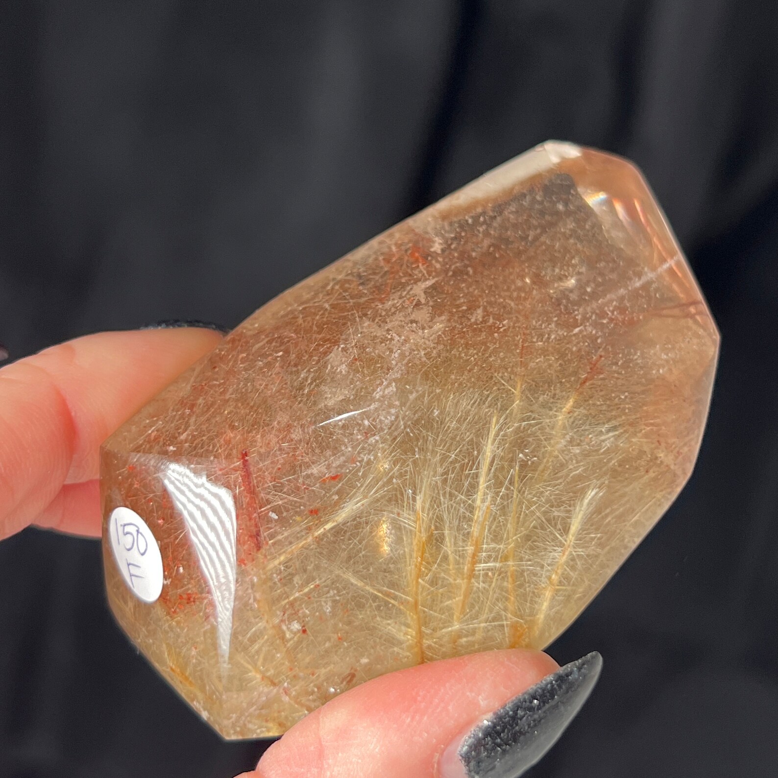 Golden Rutilated Quartz Freeform Shape Display Quartz Polished Quartz ...
