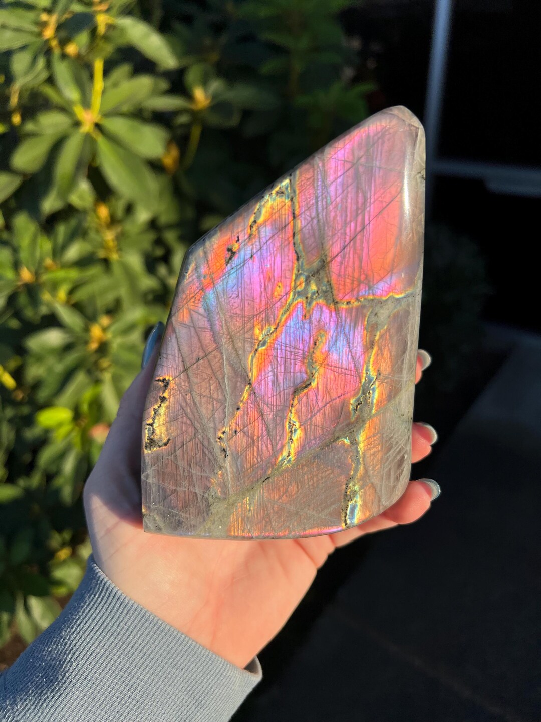 XL Rainbow Labradorite, Polished Freeform, Crystal, Self Standing ...