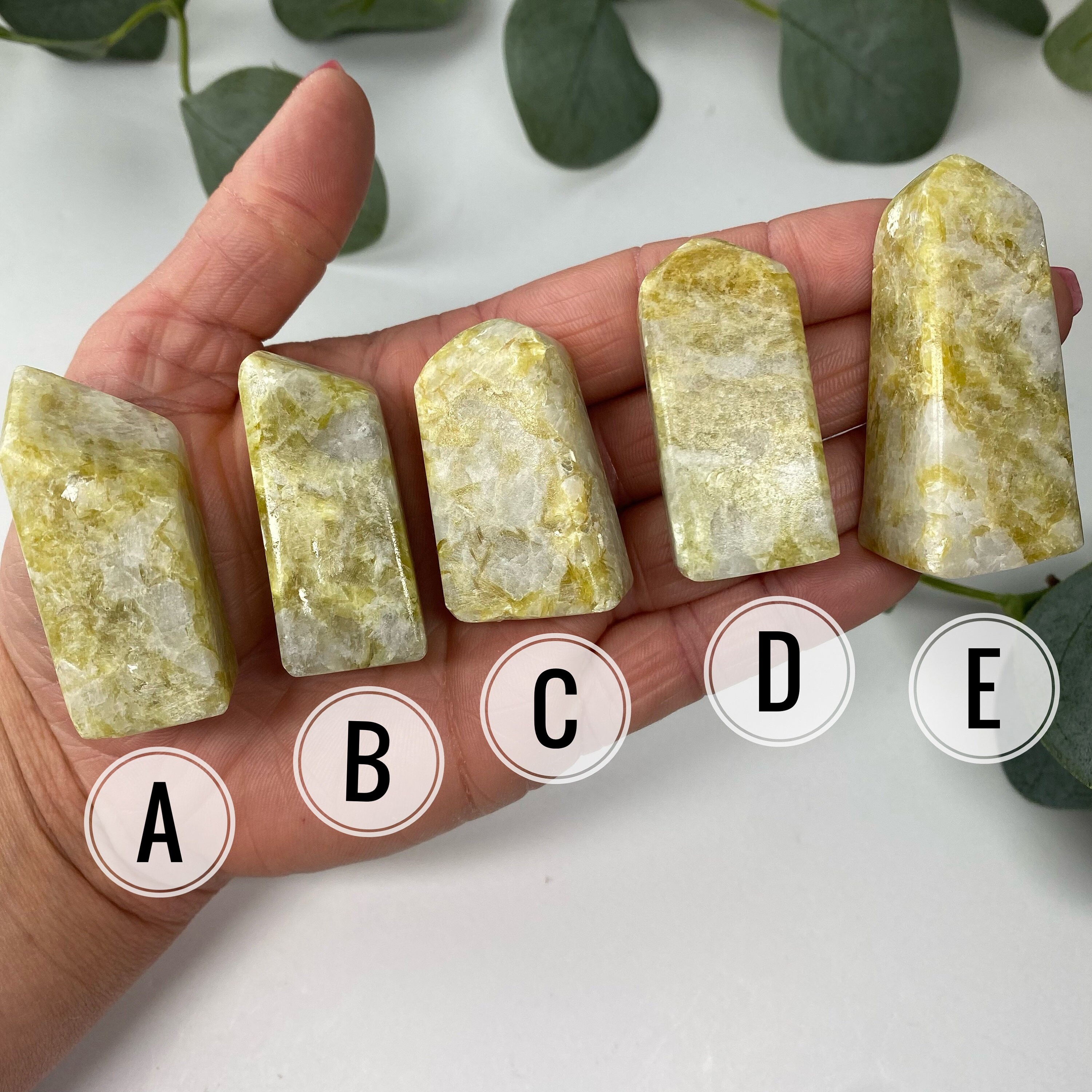 Rocks & Geodes Home Décor Home & Living Polished Lepidolite Yellow ...