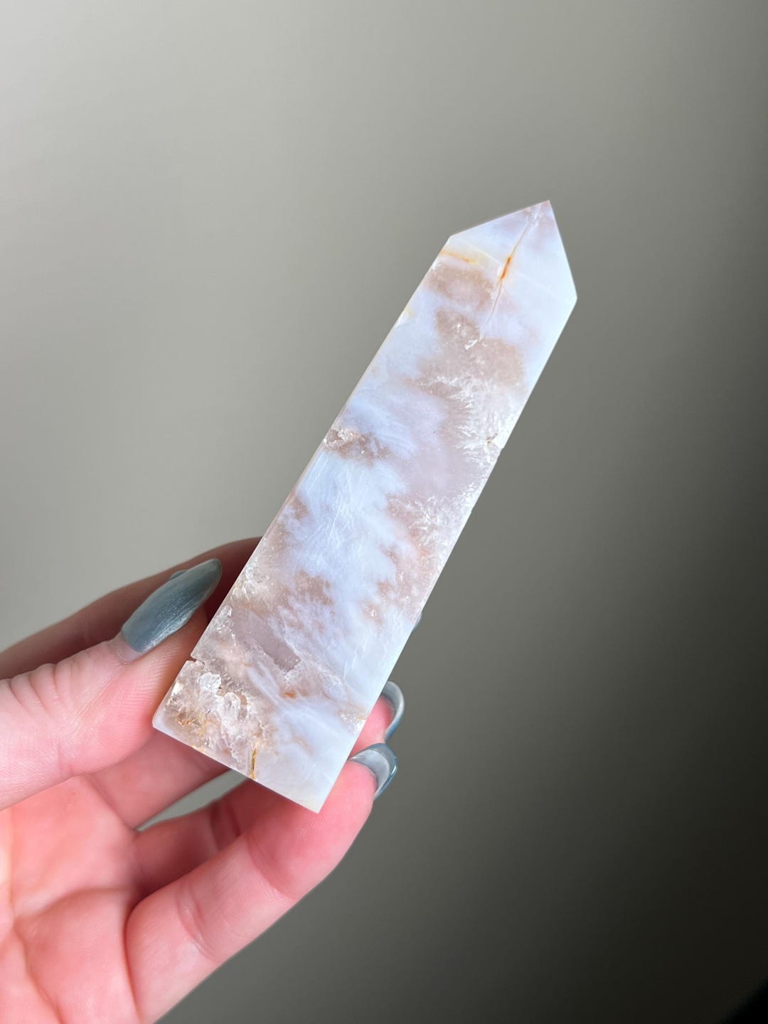 Druzy Pink Amethyst Tower, Pastel Flower Agate, Quartz Geode, Self ...