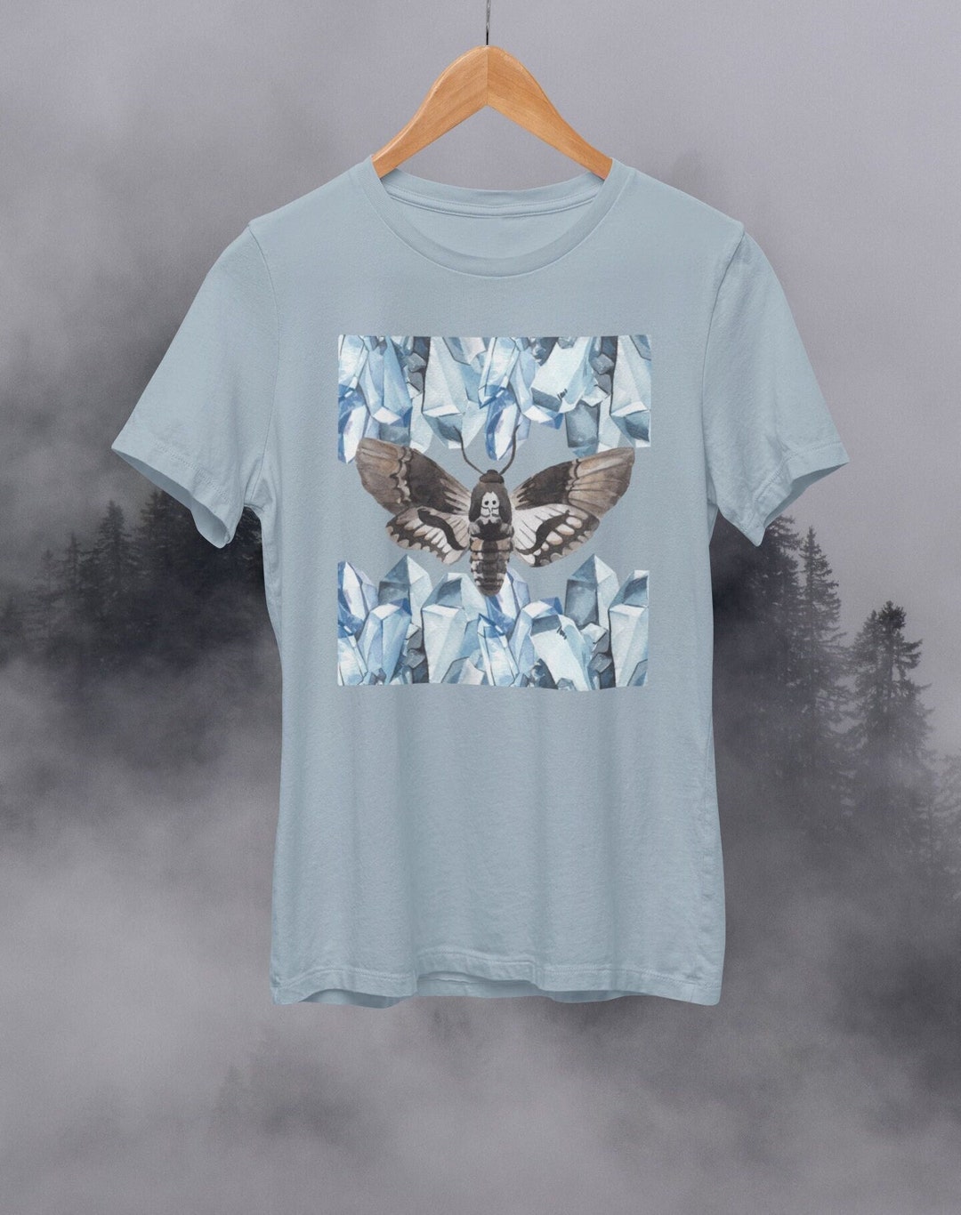 Moth Grotto Shirt, Crystal Caves Collection, Unisex Jersey Short Sleeve ...