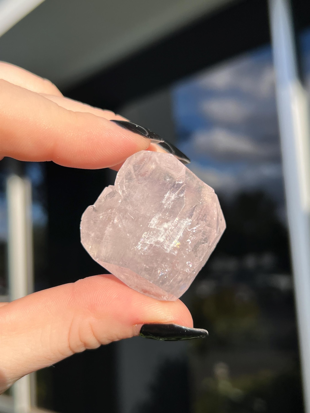 Pink Diamond Calcite, Raw Calcite, Pink Crystal, Pink Calcite, Rainbow ...