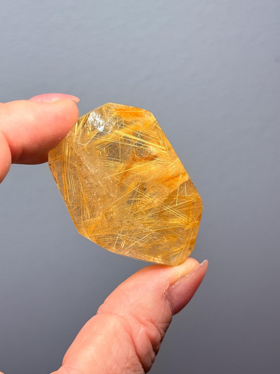 Golden Rutilated Quartz Freeform Shape Display Quartz Polished Quartz ...