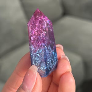 Ruby Aura and Aqua Aura Hybrid Aura Quartz Tower Grape Magenta Ruby Aura Crystal Crystal, Aura ...