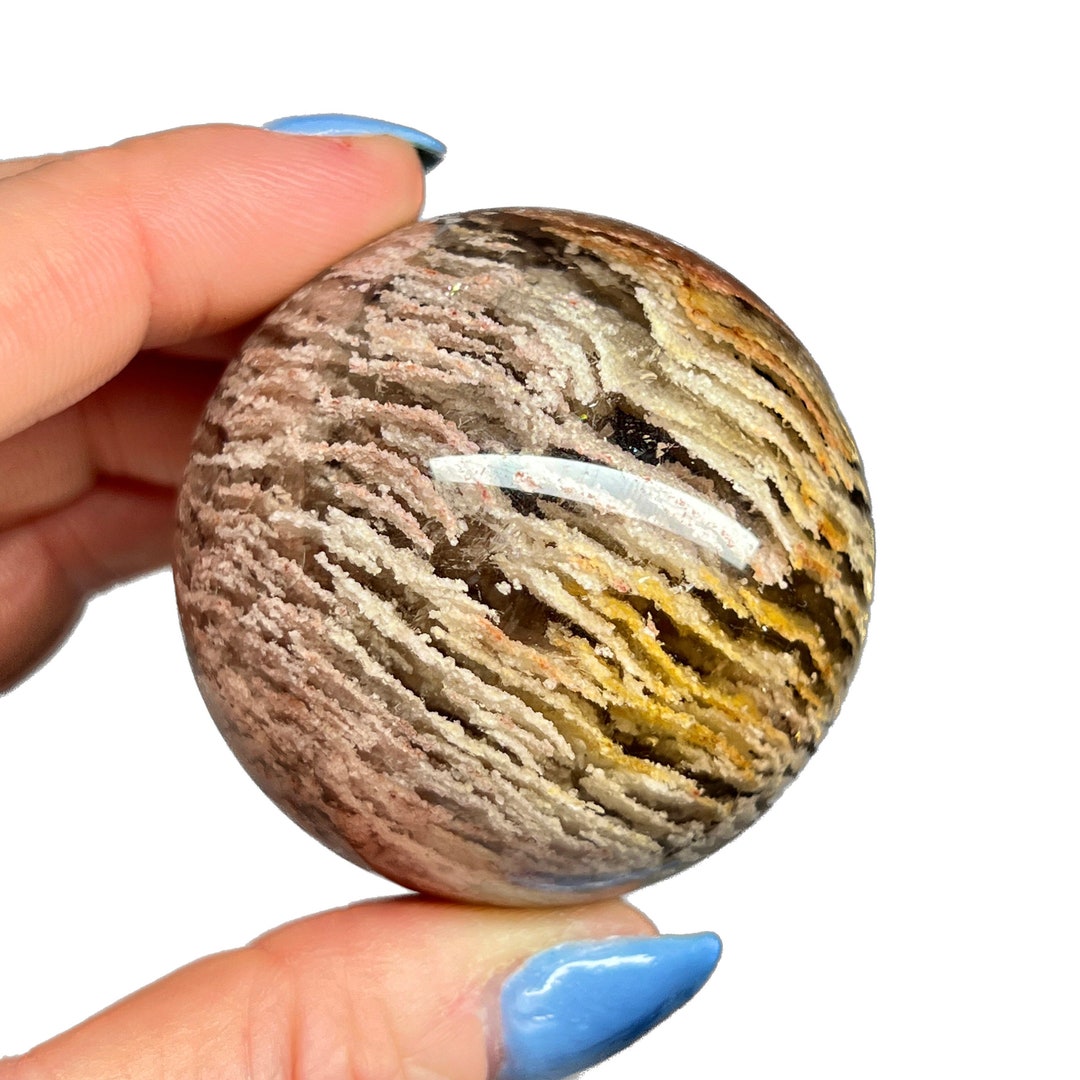 1000 Layer Garden Quartz Sphere, Lodolite, Ghost Phantom Inclusion ...