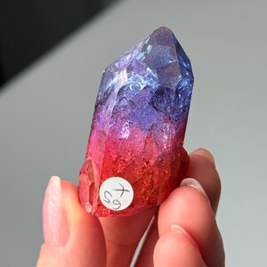 Discontinued Blueberry Aura and Ruby Hybrid Aura Quartz Cluster ...