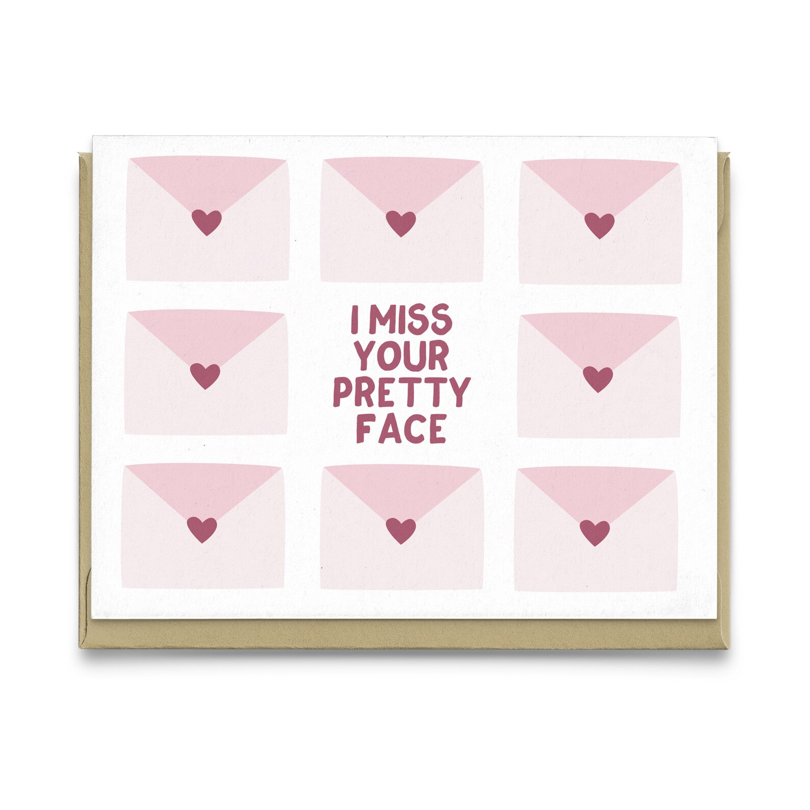 Miss Your Pretty Face Greeting Card Friendship Card Love | Etsy