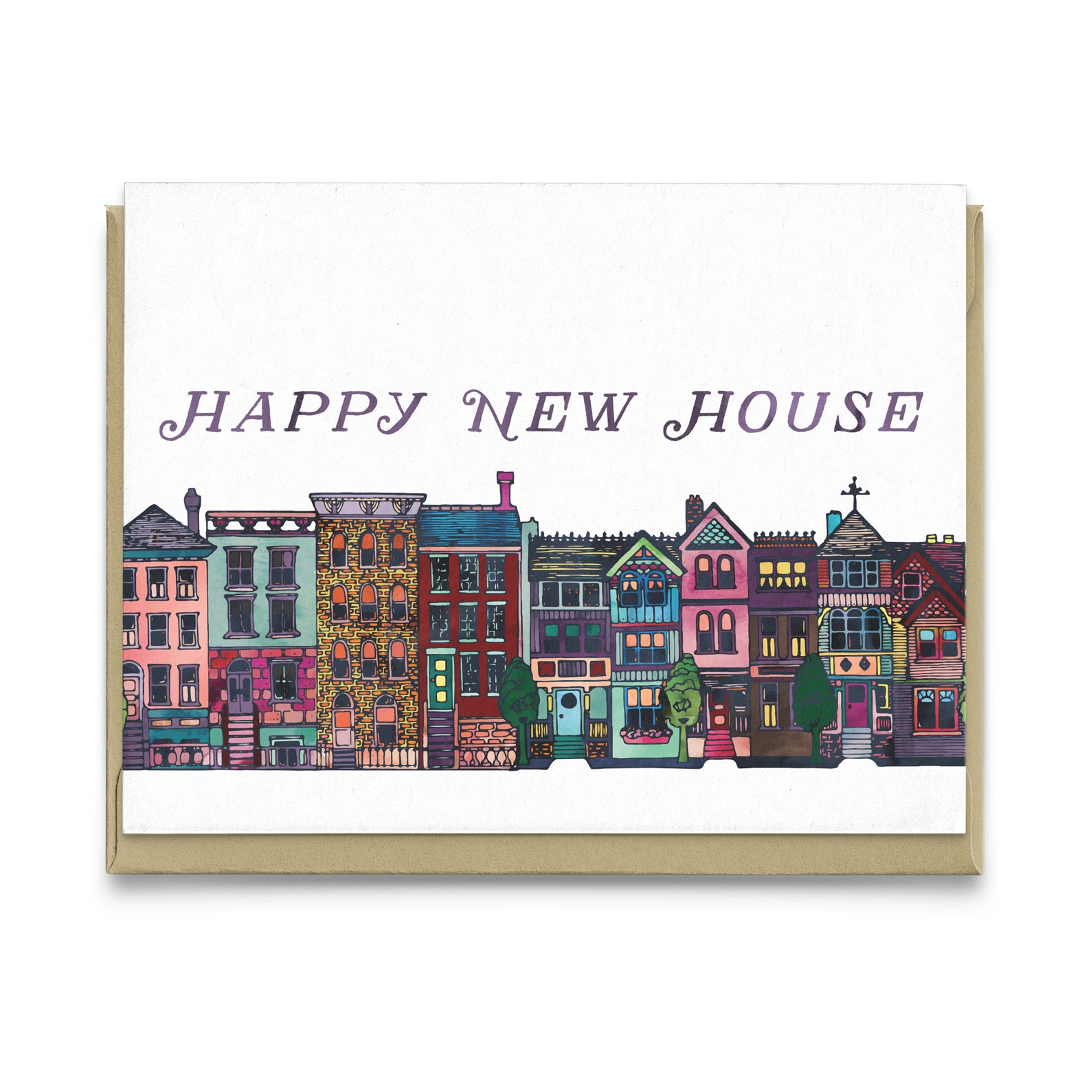 Happy New House Greeting Card, Congratulations Card, Congrats Card ...