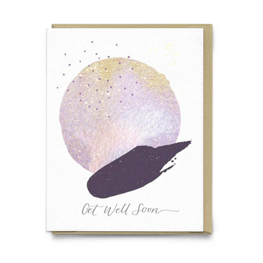 Get Well Soon CCW Greeting Card, Cosmic Crystal Witch, Modern Abstract ...