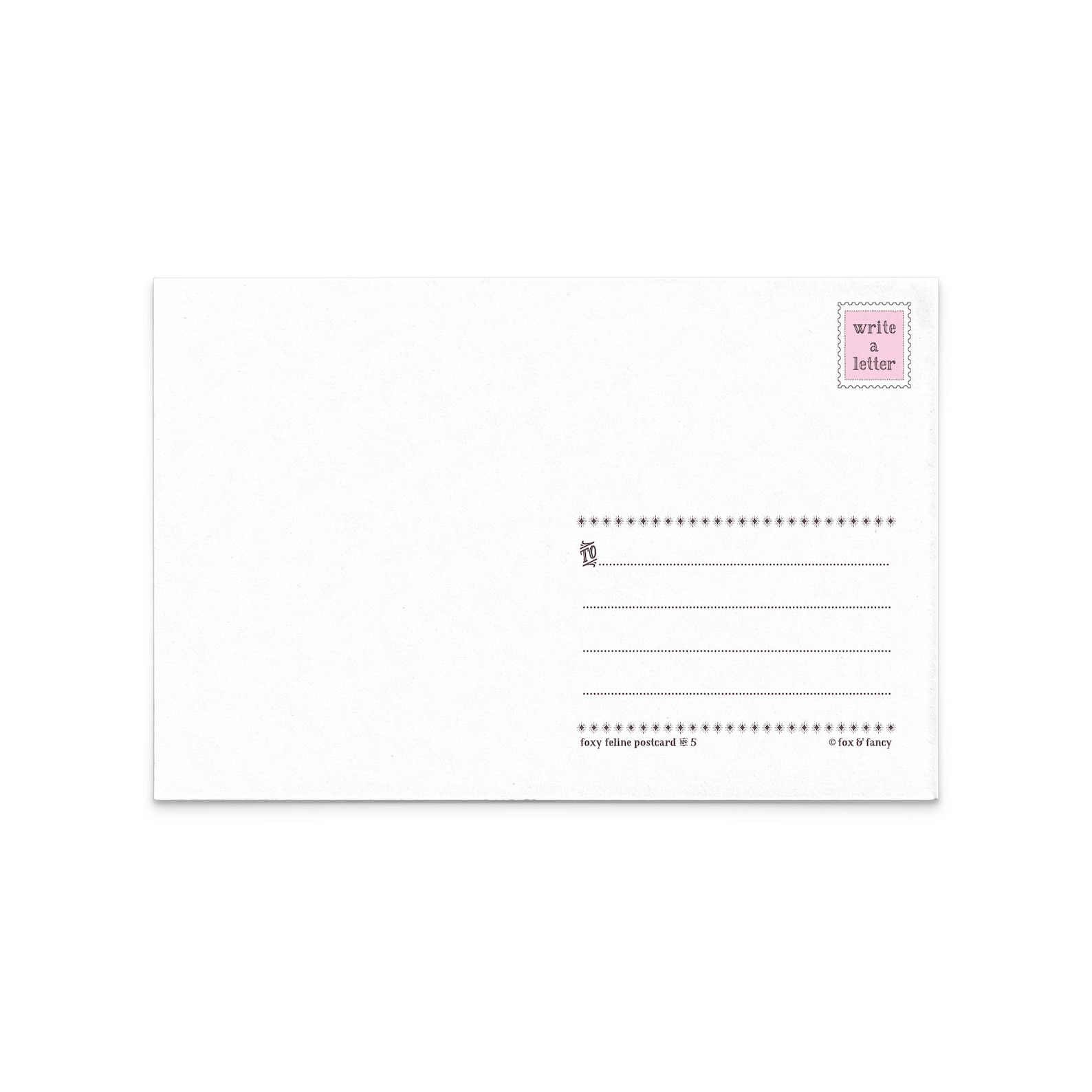 Every Body is a Perfect Body Foxy Feline Postcard No.5 Cat Lady Card ...