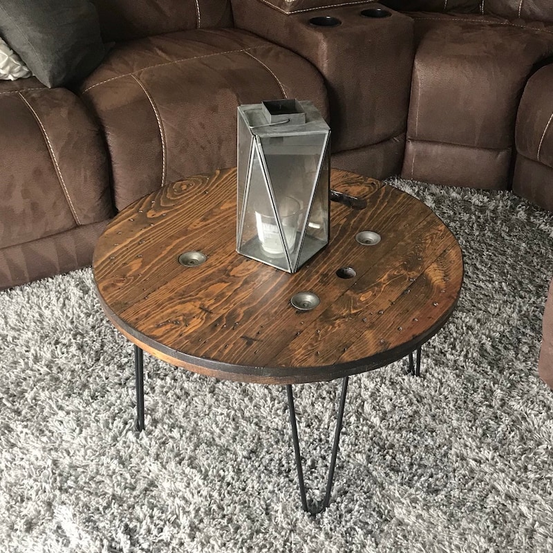 Spool Side Table - Etsy