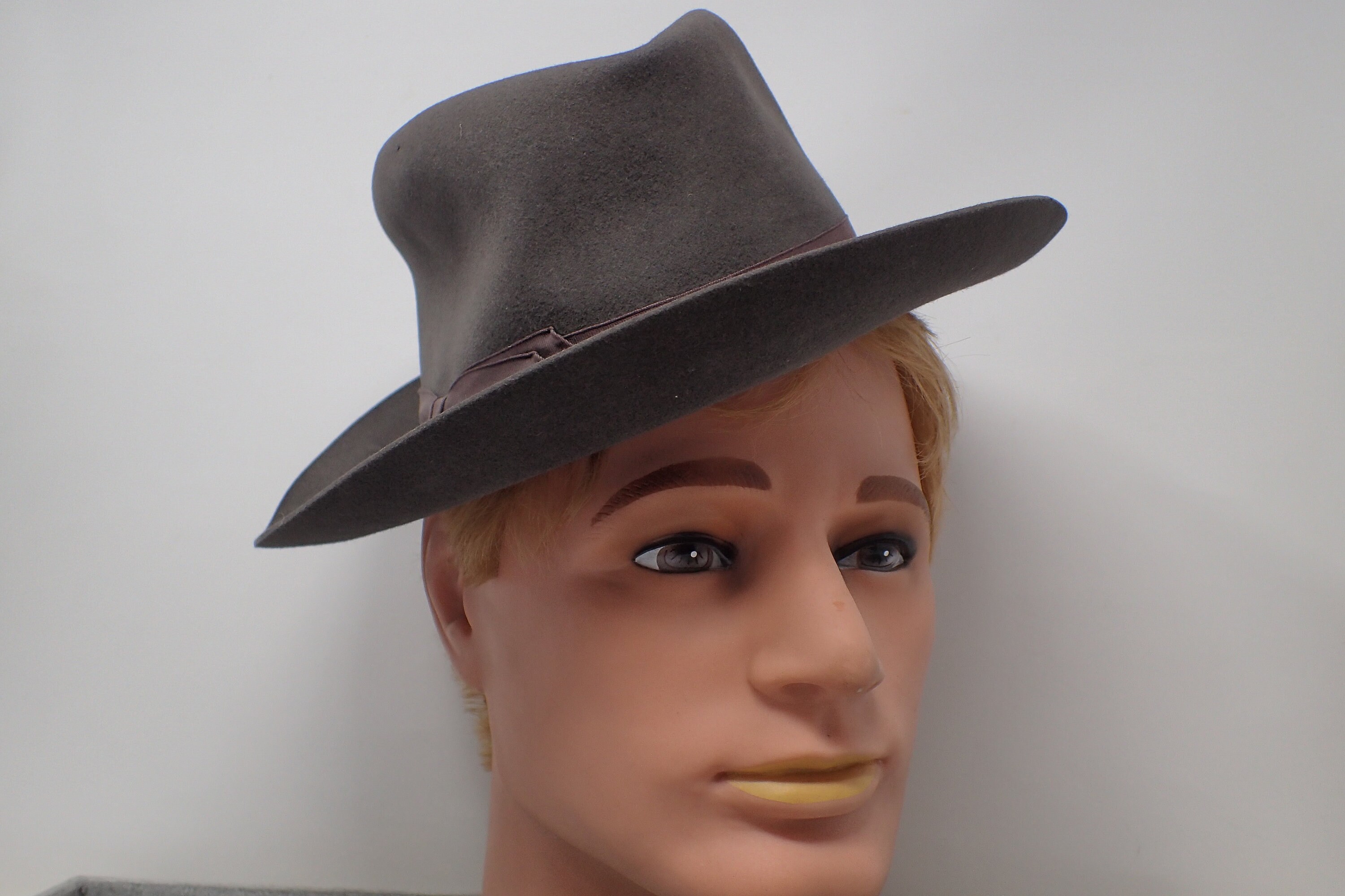 Vintage leather hat handmade | Etsy