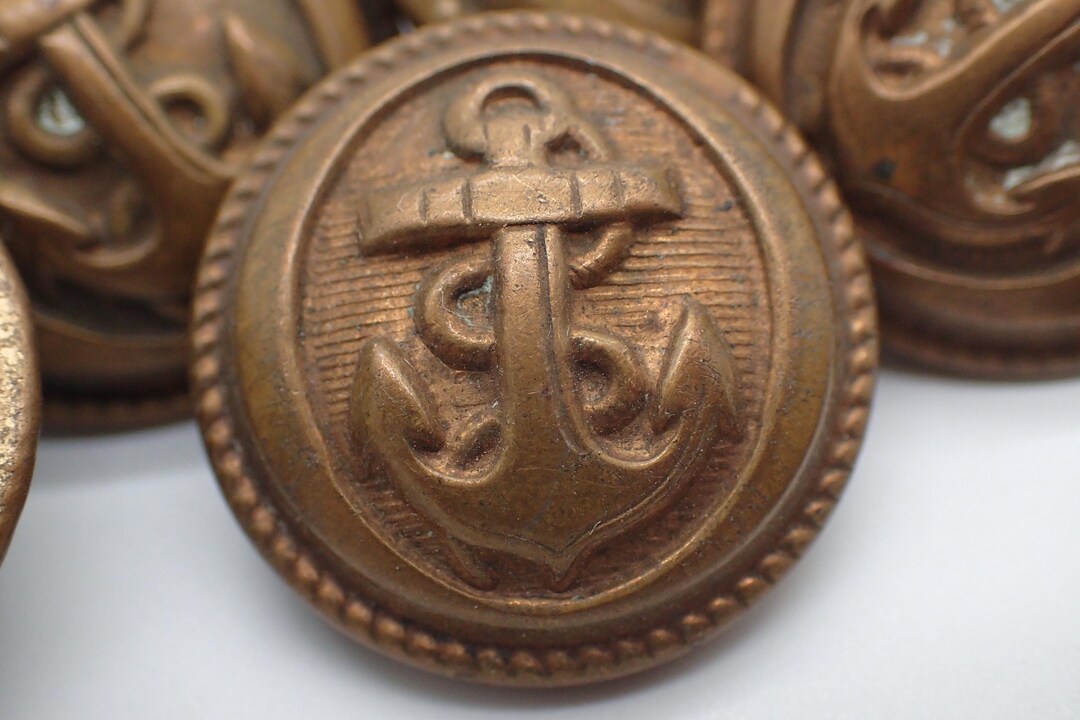 Eleven Navy Military Buttons - Etsy