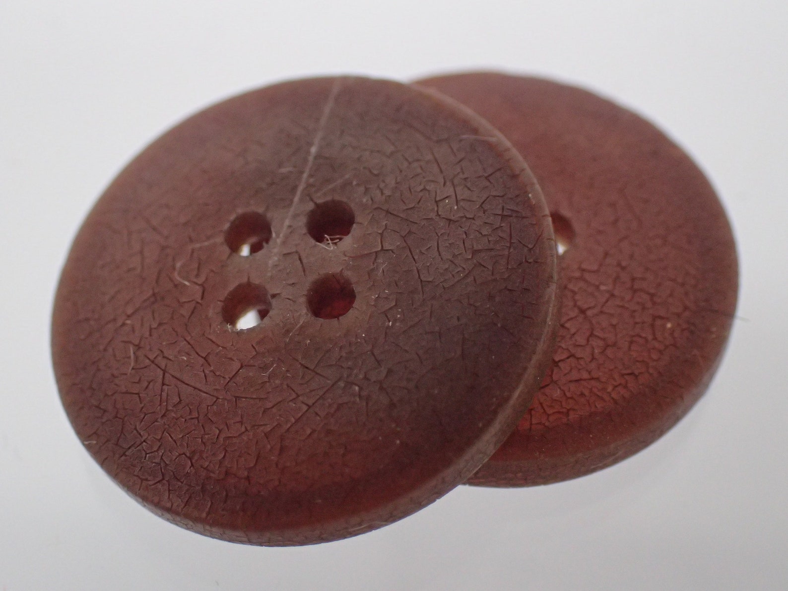 Pair of Vintage Ruby Red Buttons - Etsy