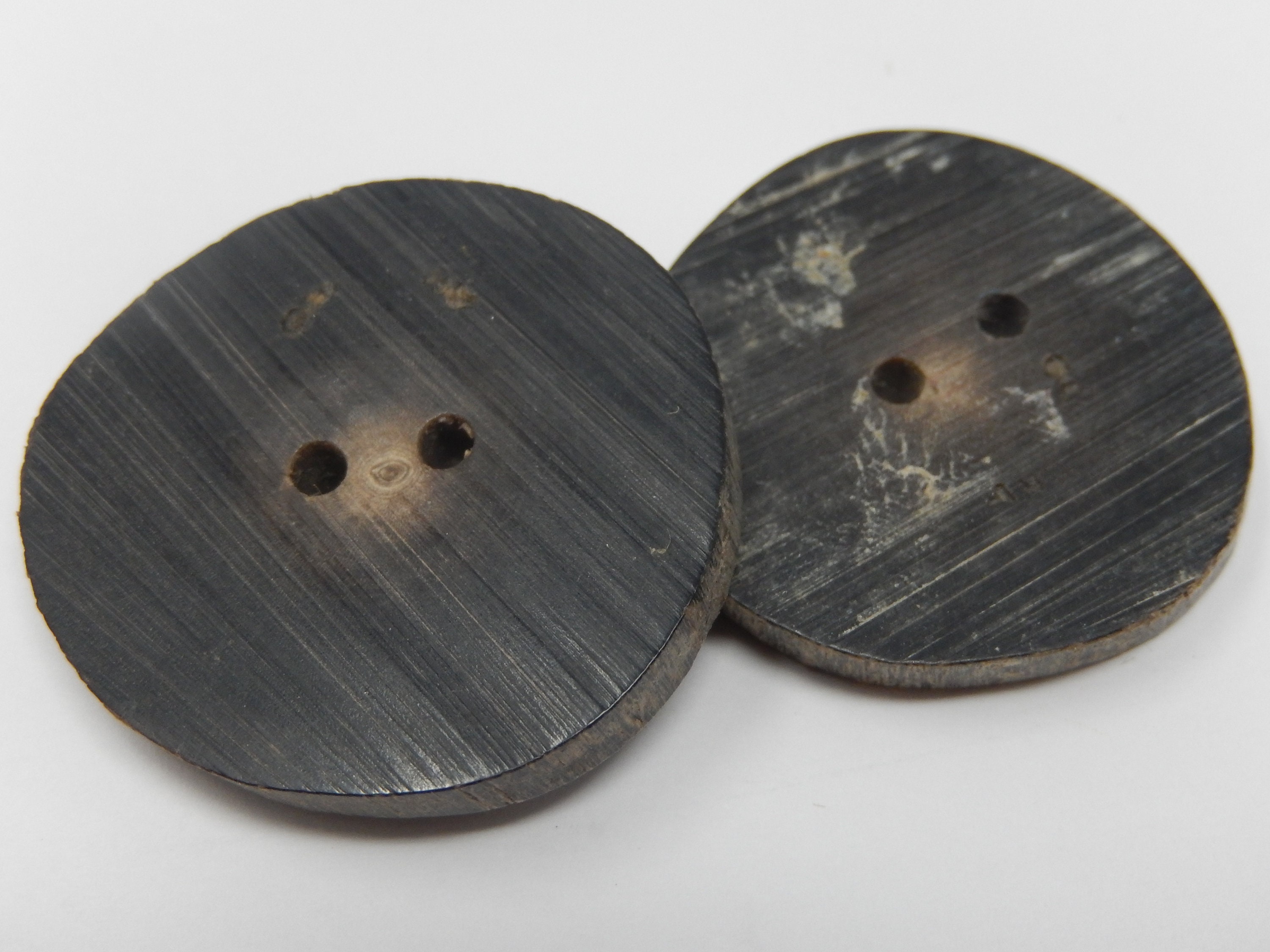 Pair of Plastic Wood Log Buttons, Diameter 3.3 Cm, Free Shipping - Etsy