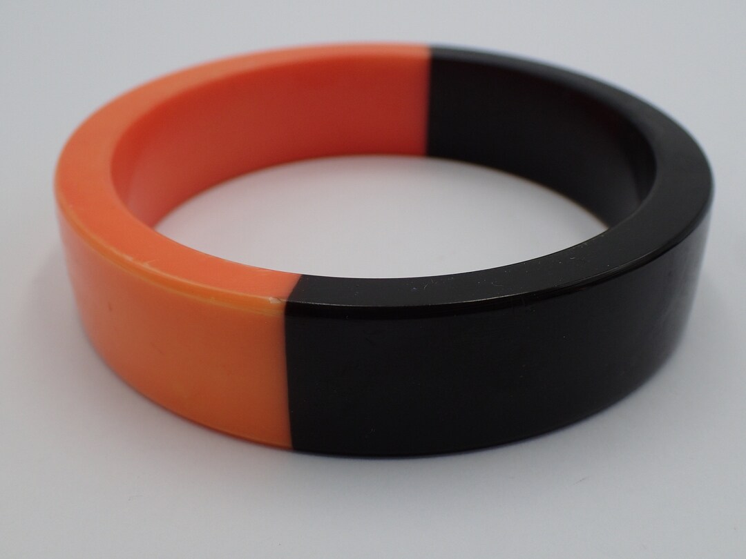 Two Color Vintage Bangle Bracelet - Etsy