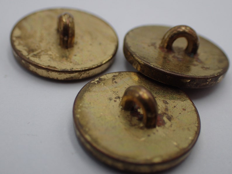 Three Vintage Buttons With Royal Emblems - Etsy