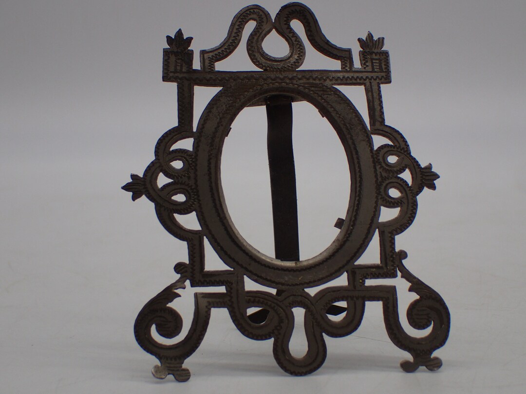 Vintage Carved Iron Frame - Etsy