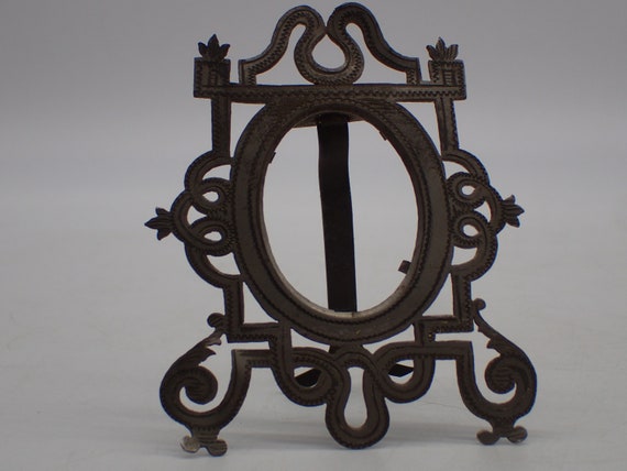 Vintage Carved Iron Frame - Etsy