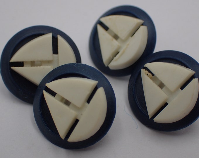 Four Small Vintage Boat Buttons - Etsy