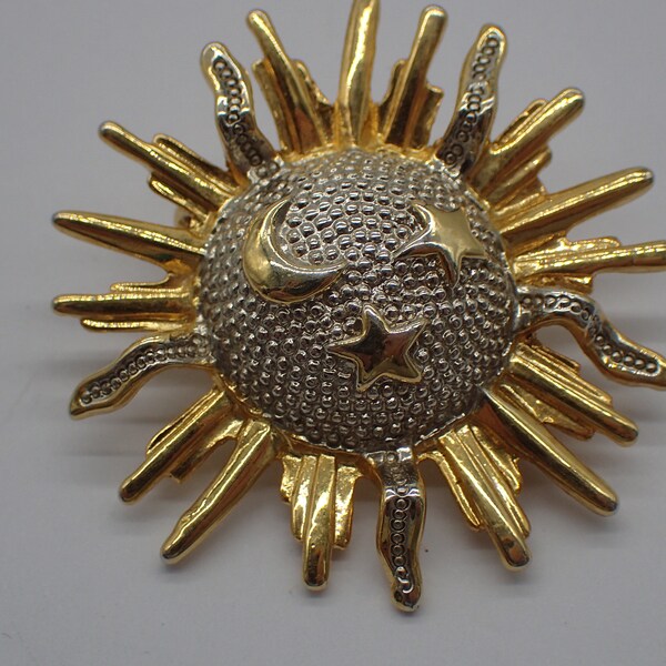 Sun Brooch - Etsy