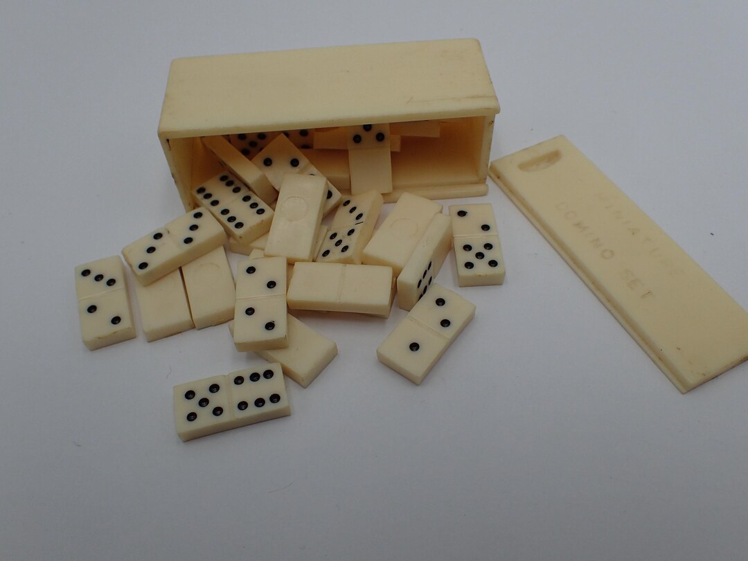 Vintage Miniature Dominoes - Etsy