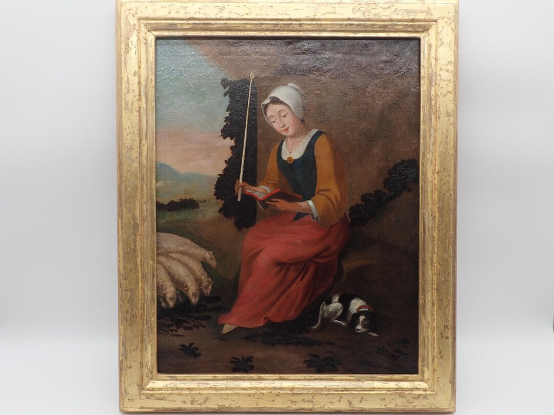 Old Painting, Oil Painting the Reader - Etsy