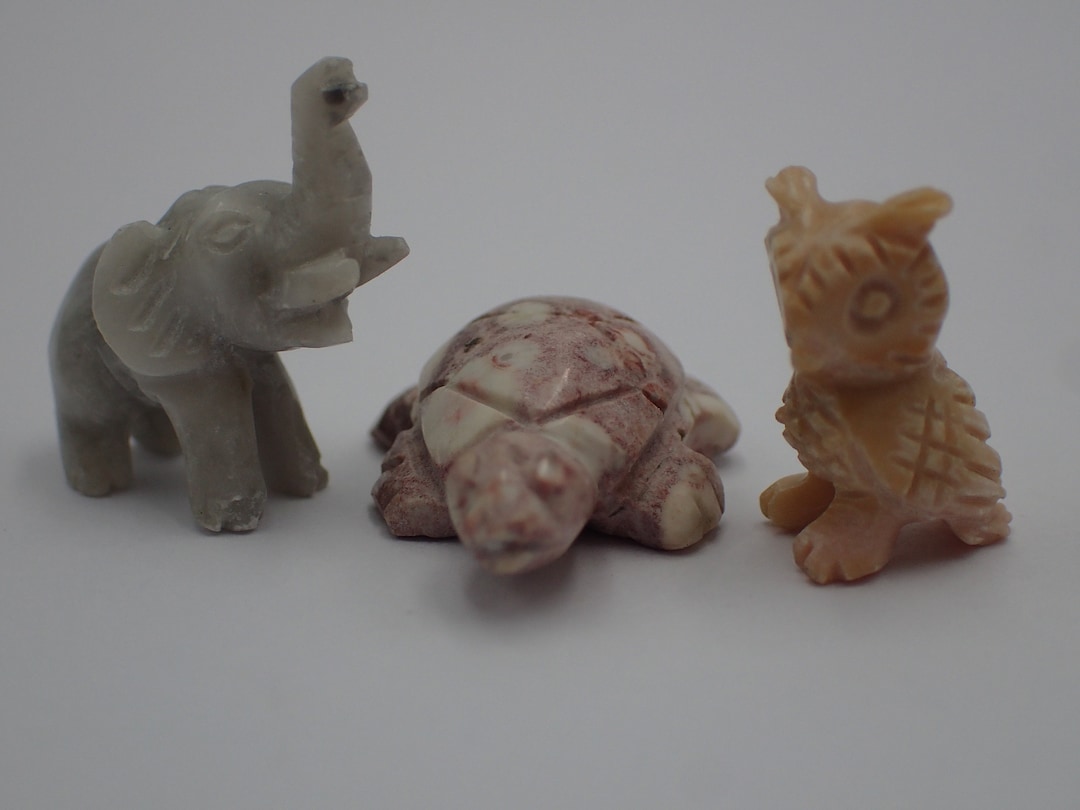 Miniature Sculpture, Stone Animals - Etsy