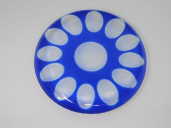 Old Baccarat Blue Crystal Watch Dial | Etsy