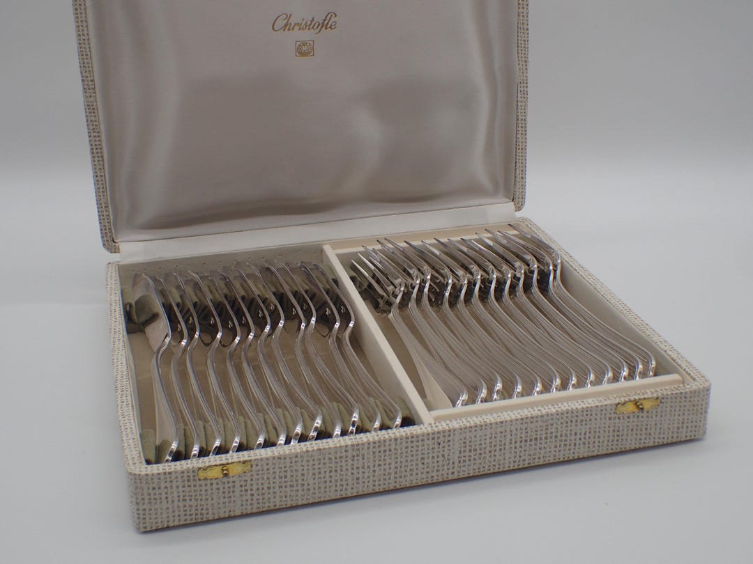 Cutlery Box, Fish Forks and Knives, Christofle Silverware - Etsy