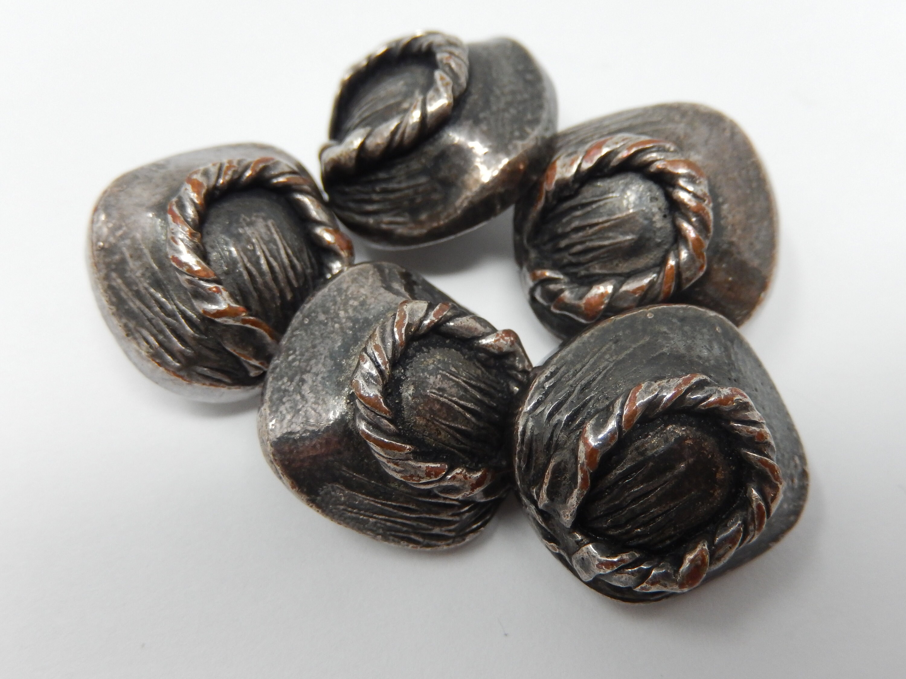 Five Silver Square Metal Buttons Dimensions: 2 Cm by 1 7 Cm - Etsy