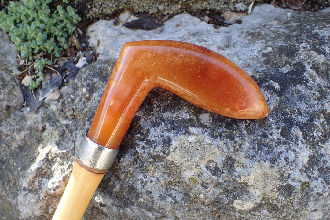 Vintage Cane With Bakelite Handle - Etsy