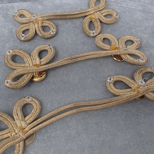 Clothing Decoration of Strings and Golden Button - Etsy