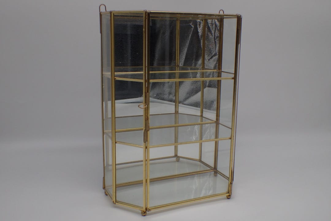 Old Display Case, Art Deco in Glass and Brass - Etsy