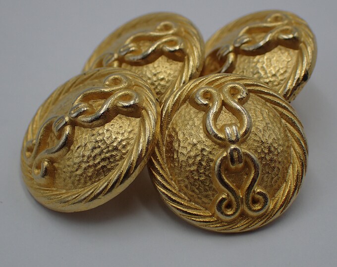 Four Vintage Haute Couture Buttons - Etsy