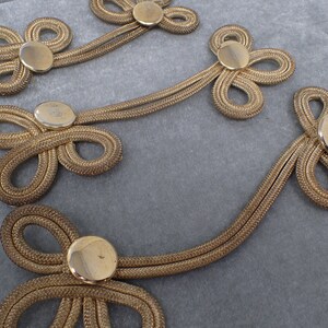 Clothing Decoration of Strings and Golden Button - Etsy