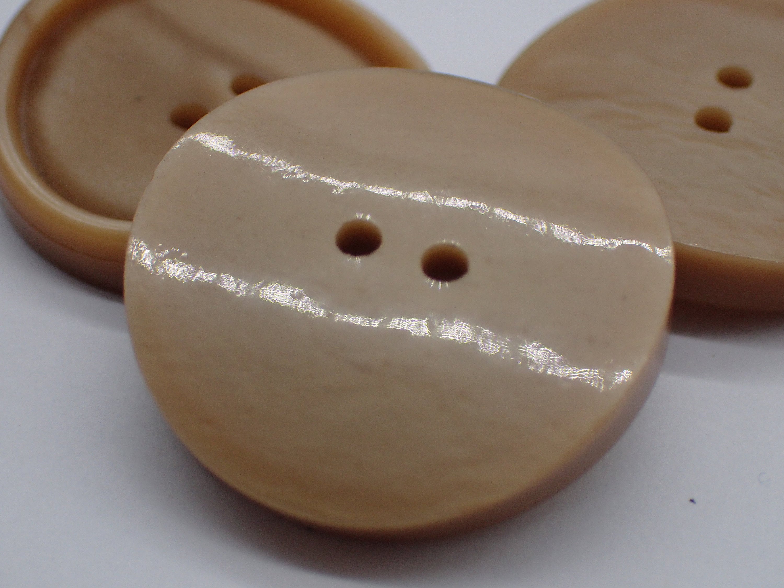 Three vintage caramel buttons | Etsy