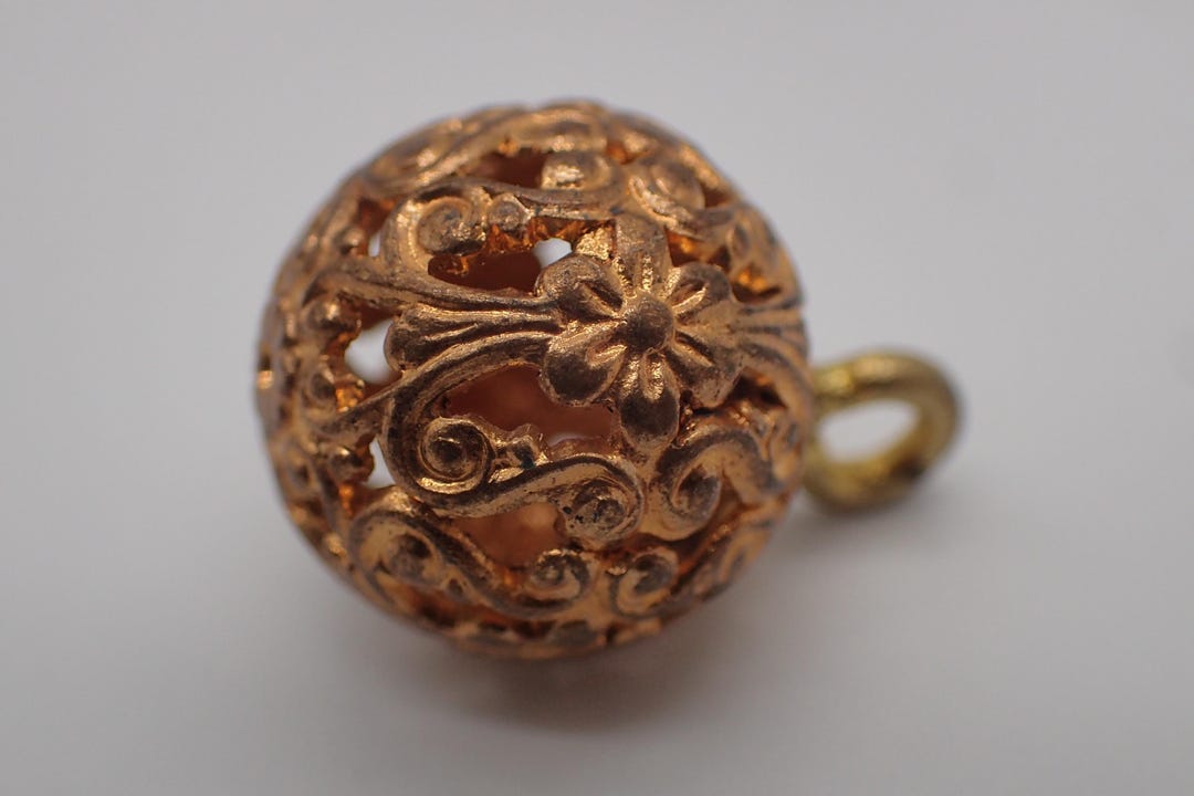 Antique Bronze Ball Button - Etsy