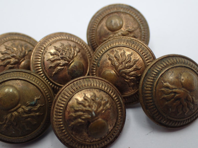 Seven Buttons Military Infantry - Etsy