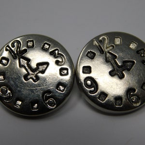 Pair of Clock Buttons, Diameter 1.7 Cm - Etsy