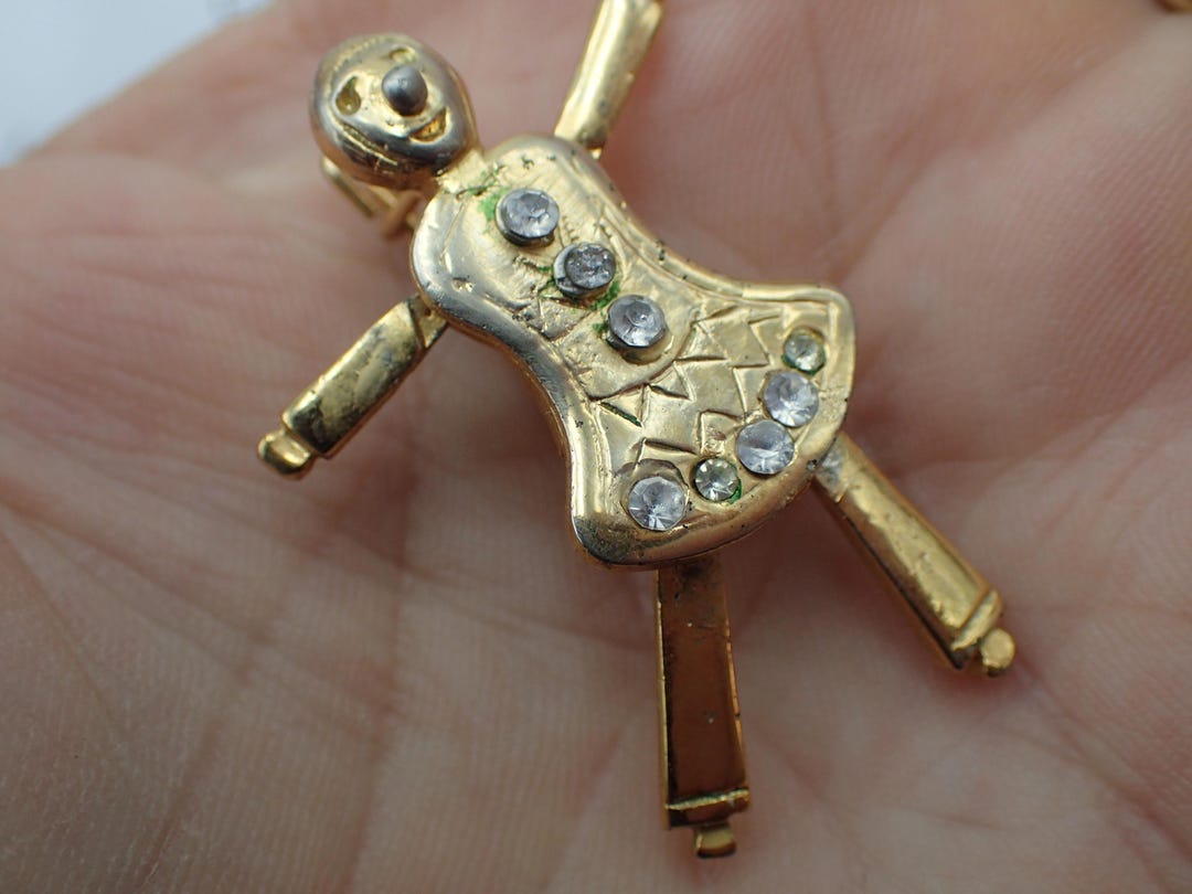 Vintage Pierrot Brooch Articulated - Etsy
