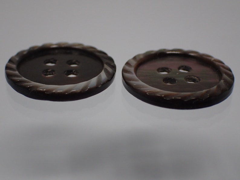 Pair of Buttons Art Nouveau Mother-of-pearl - Etsy