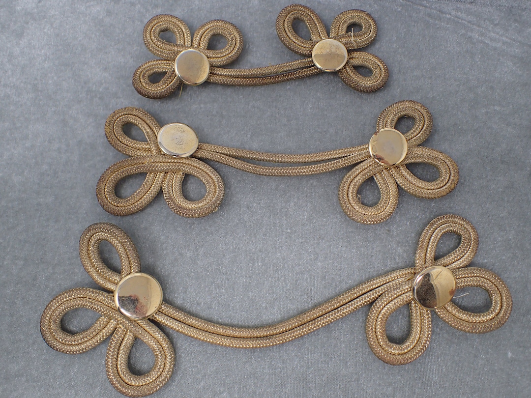 Clothing Decoration of Strings and Golden Button - Etsy