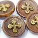 Five Vintage Cross Button - Etsy