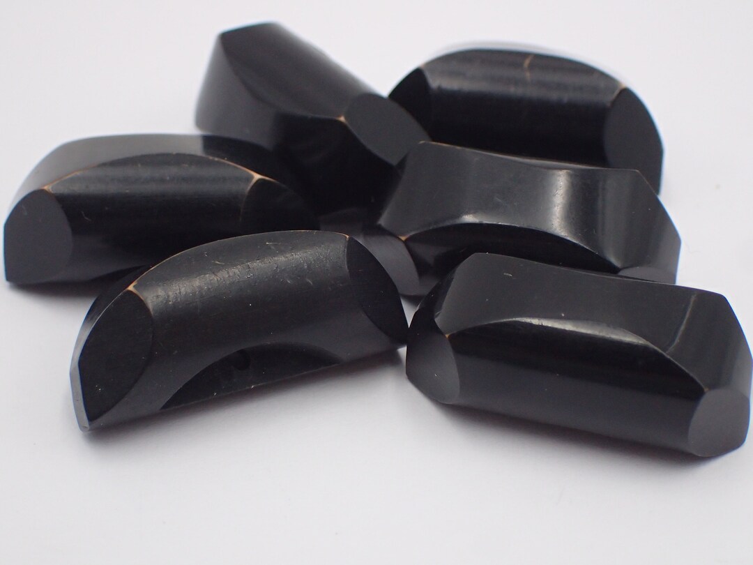 Six Vintage Barrel Buttons - Etsy