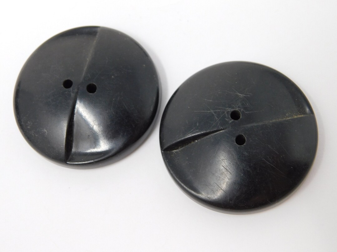 Pair of Vintage Wave Buttons - Etsy